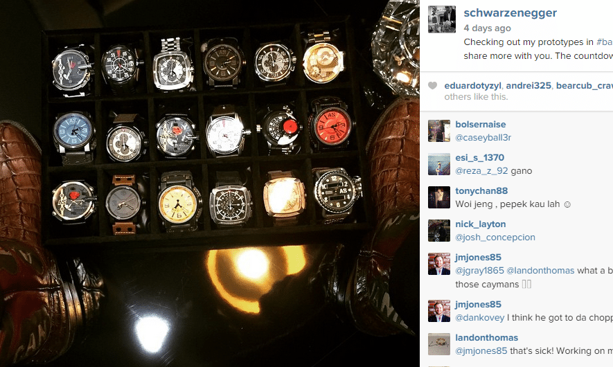 Schwarzenegger reveals watch range at Basel | Jewellery Focus